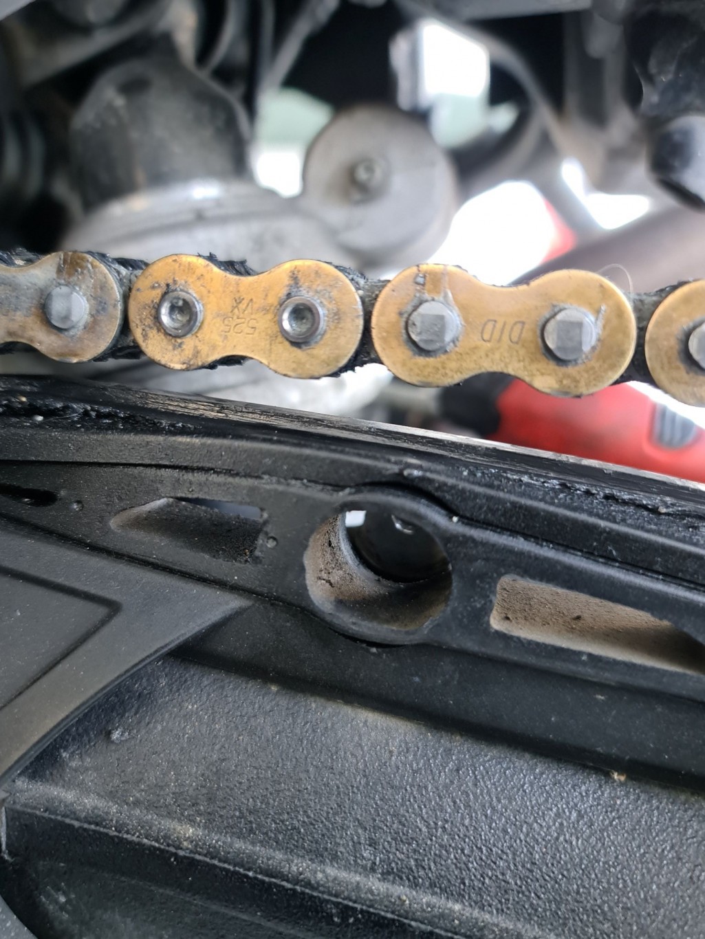 Chain rubbing strip. Is it shot? - General Maintenance and Servicing ...