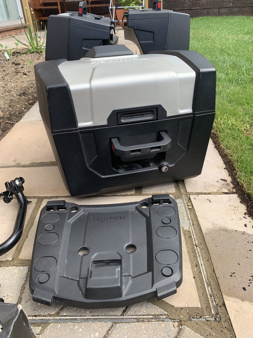 Original Triumph Adventure luggage: top box and side cases - For Sale ...
